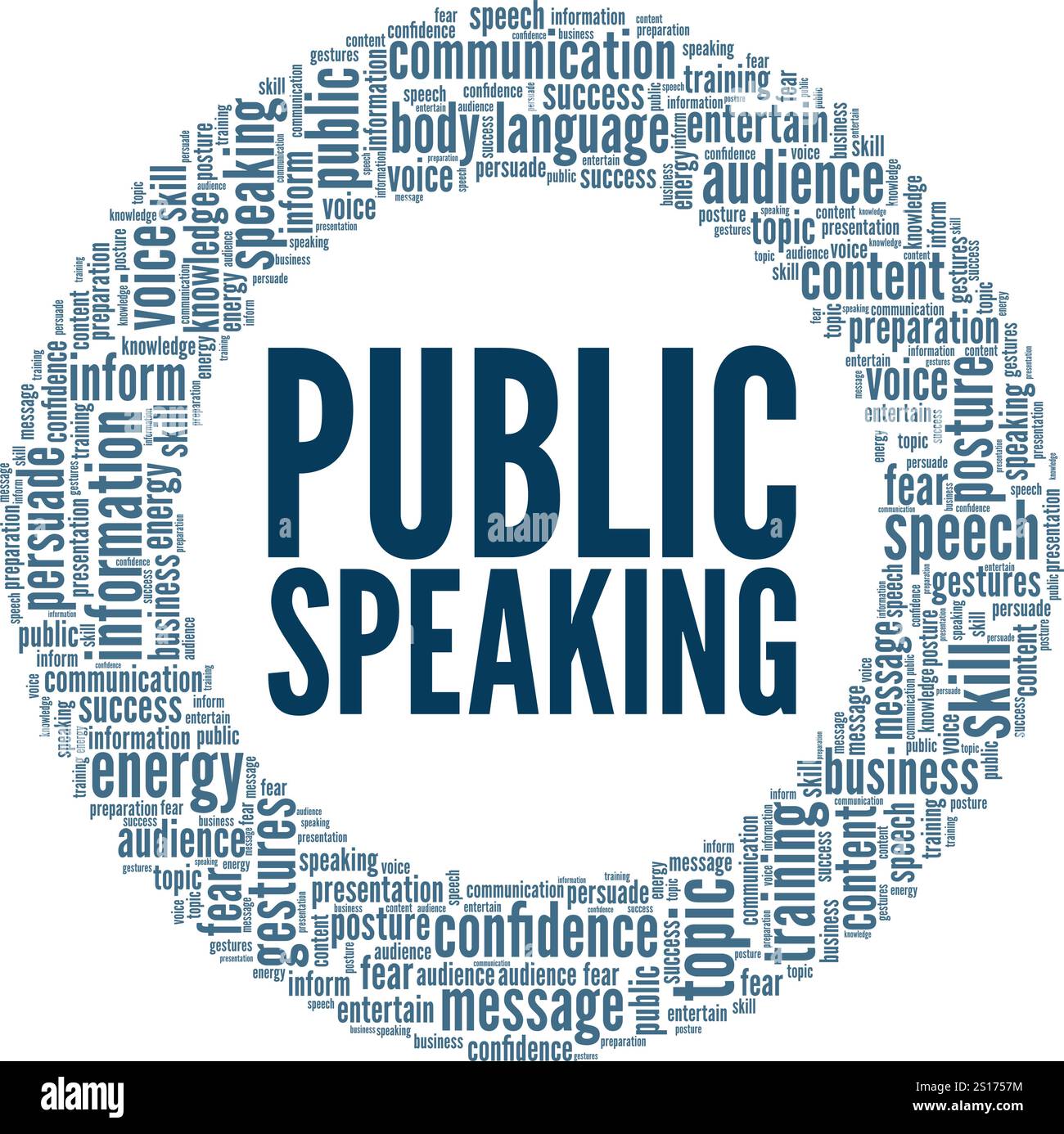 Public Speaking word cloud conceptual design isolated on white ...