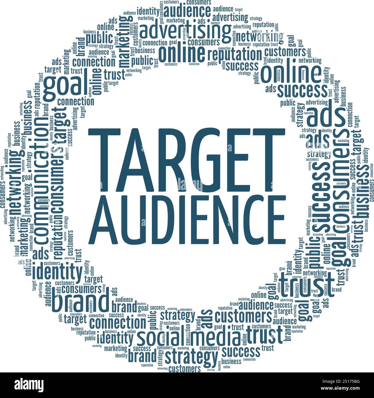 Target Audience word cloud conceptual design isolated on white ...