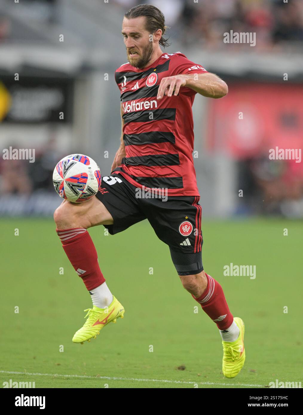 Parramatta, Australia. 01st Jan, 2025. Joshua Brillante of Western ...