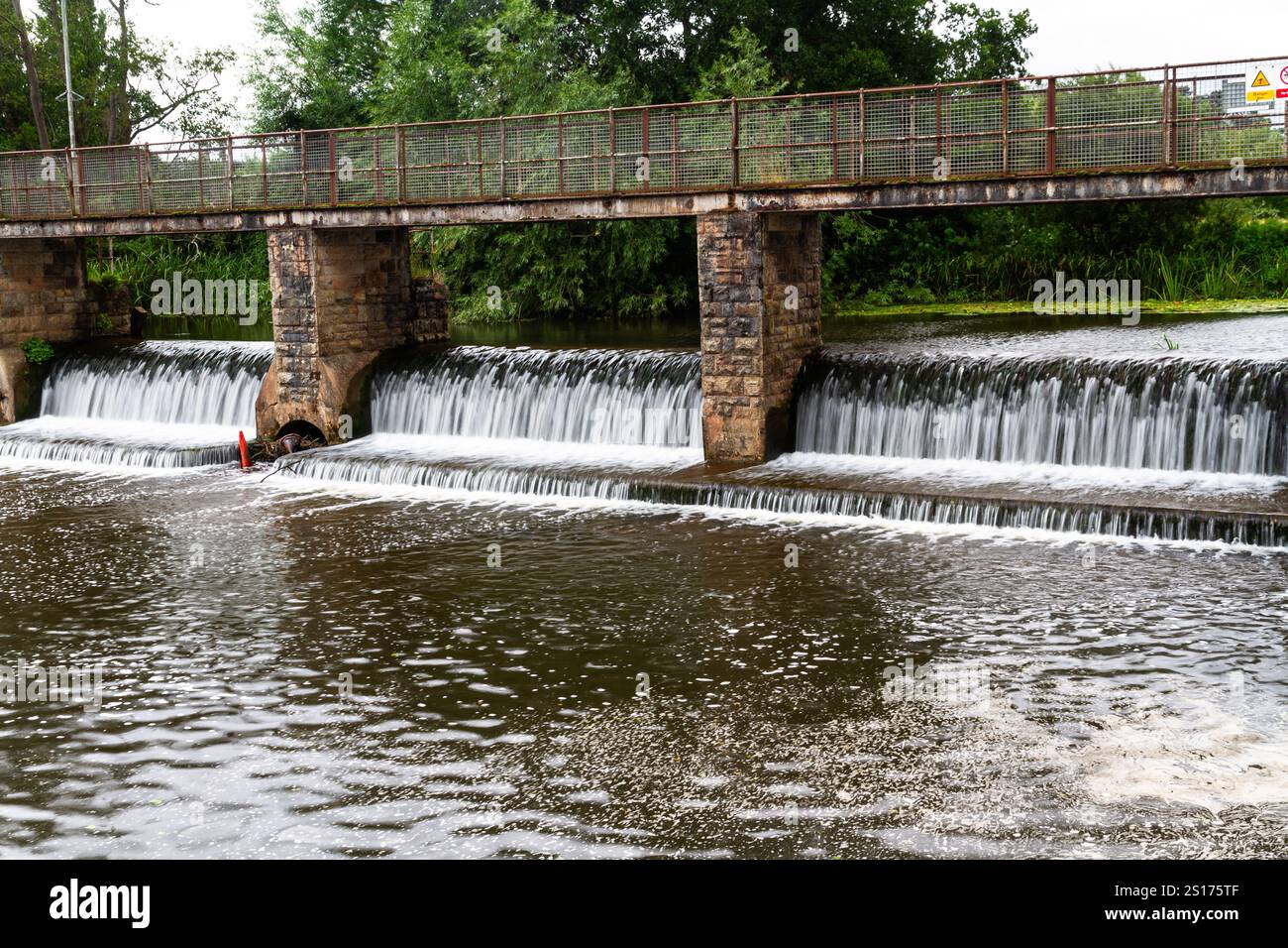 French Weir Bridge, landscape, Taunton, England, UK Stock Photo - Alamy