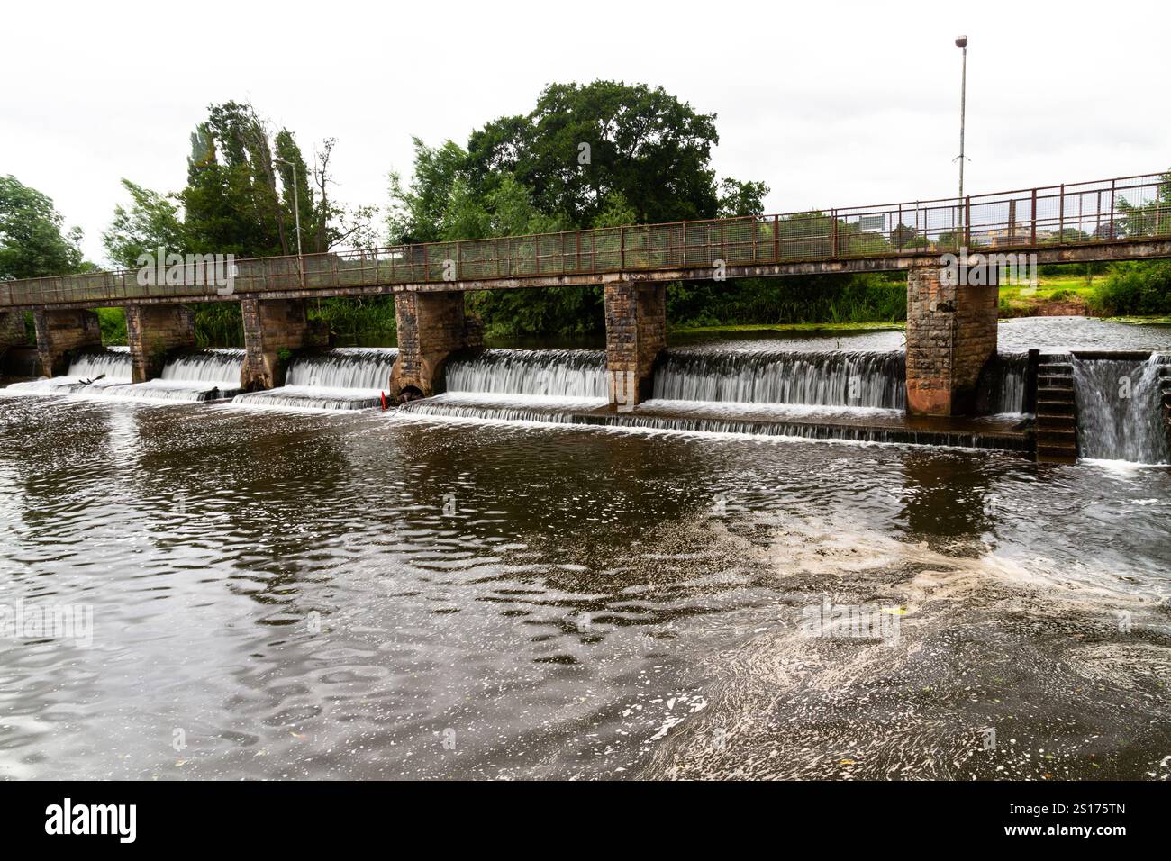 French Weir Bridge, landscape, Taunton, England, UK landscape Stock ...