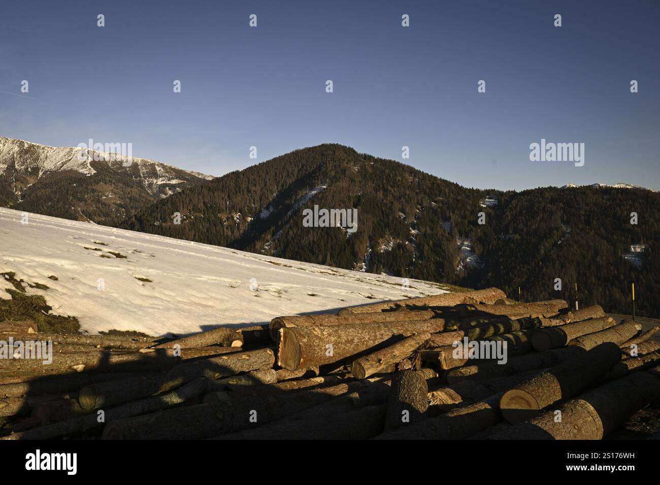 Toblach, Italy. 01st Jan, 2025. Sun shines during the FIS Tour de Ski ...