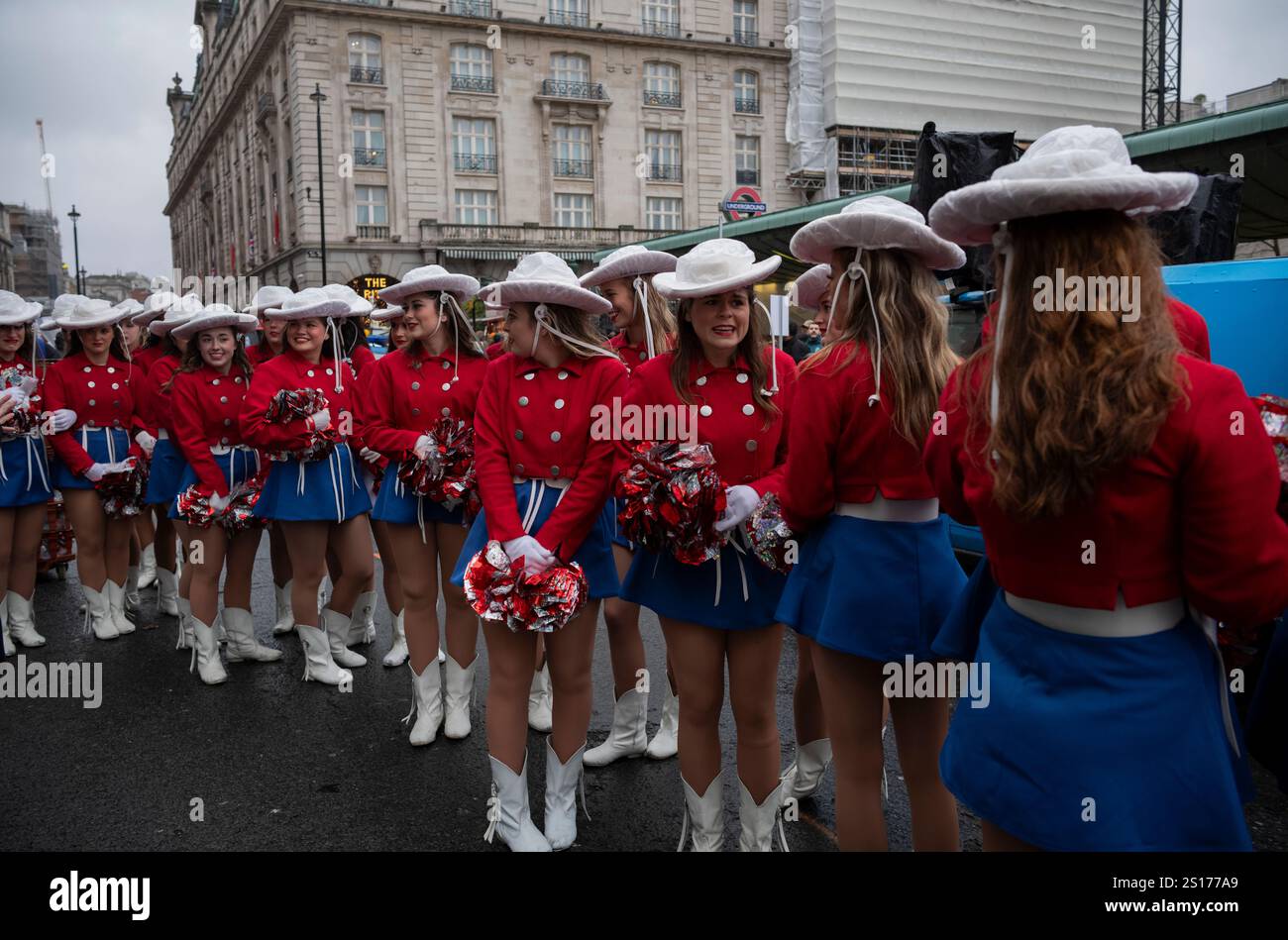UK. 01st Jan, 2025. New Year's Day Parade, London, England, United Kingdom Performers take part ...