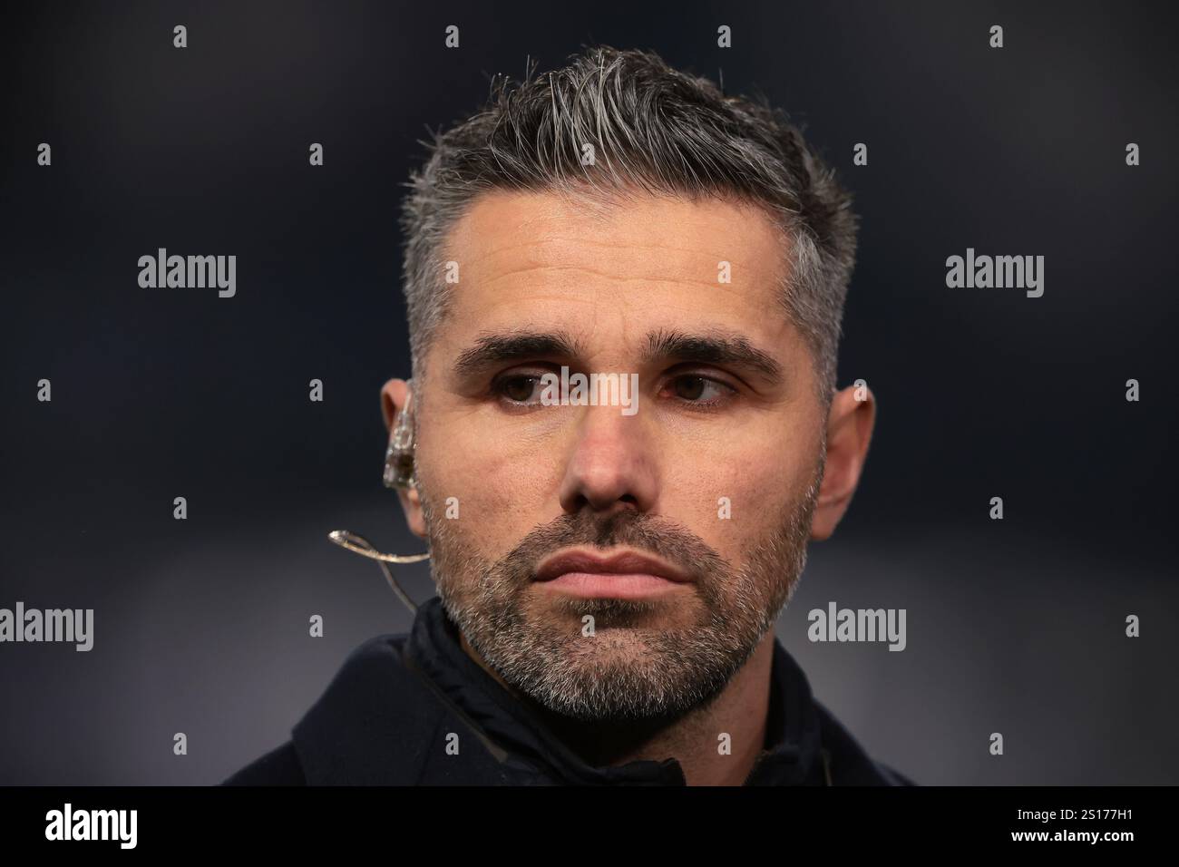 Turin, Italy, 29th December 2024. Former footballer Valon Behrami looks ...