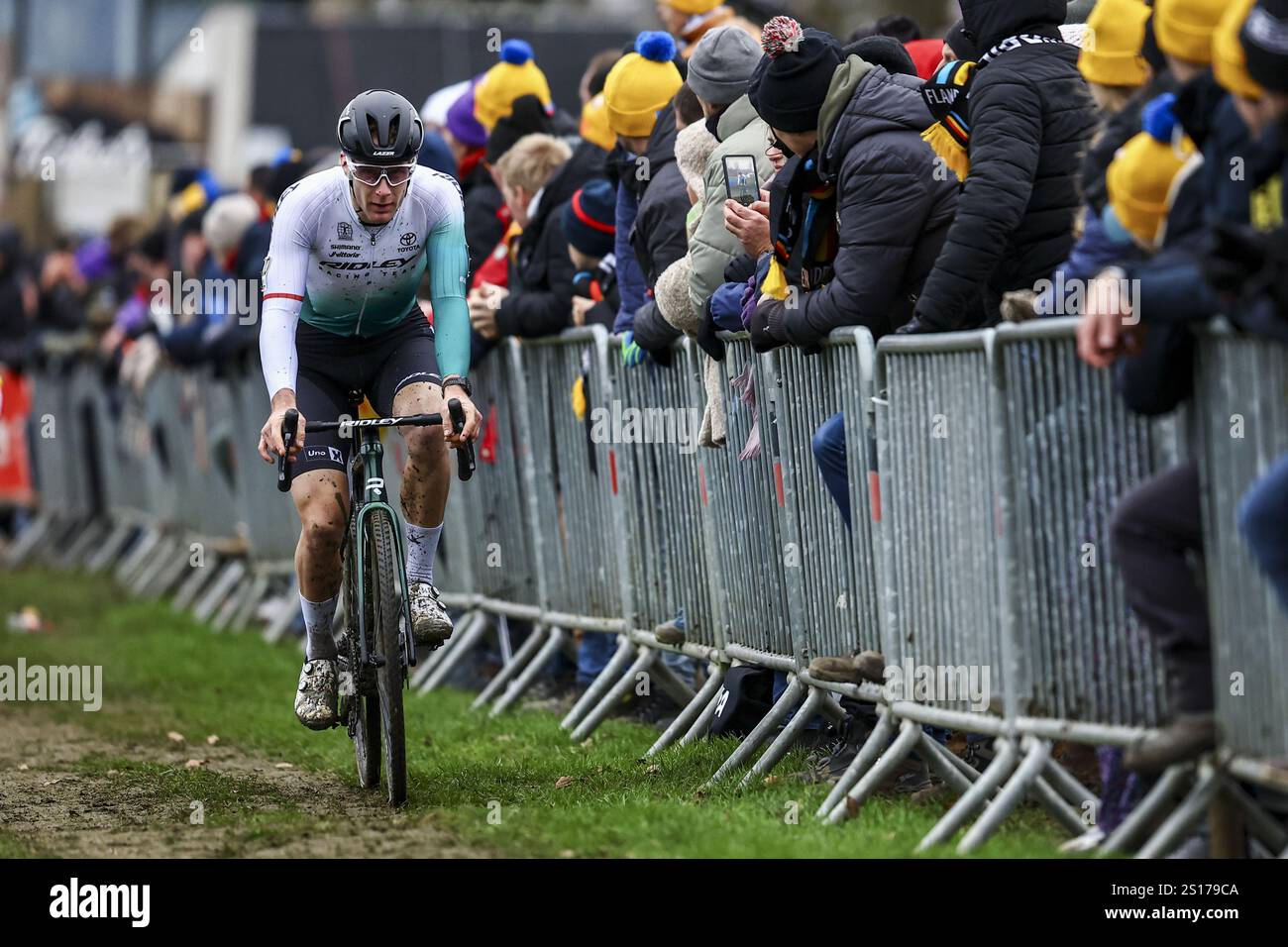 Baal, Belgium. 01st Jan, 2025. Belgian Daan Soete pictured in action ...