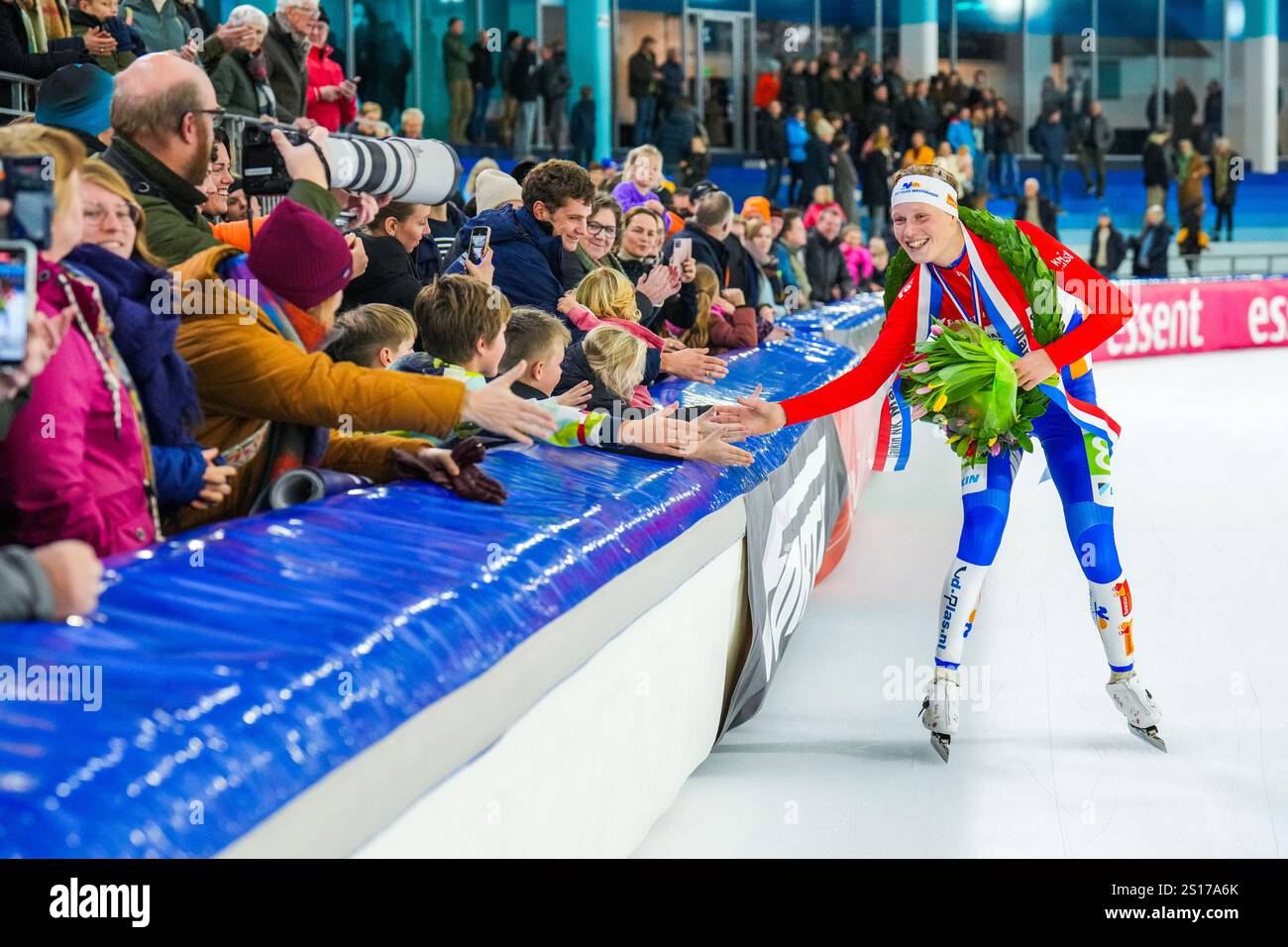 HEERENVEEN, NETHERLANDS - JANUARY 1: Christian Haasjes during the ...