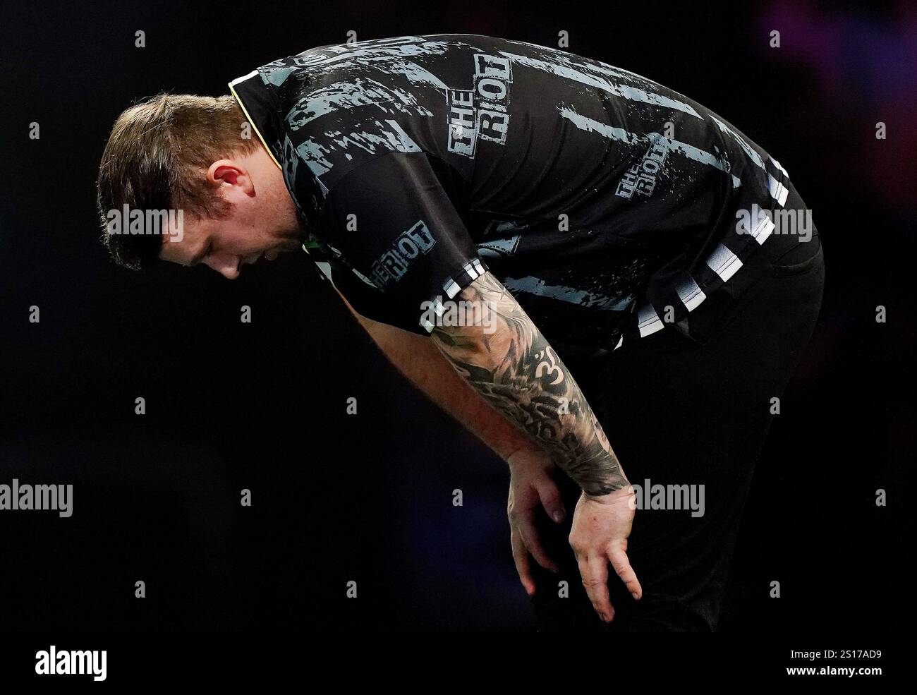 Callan Rydz appears dejected after losing their quarter final match ...