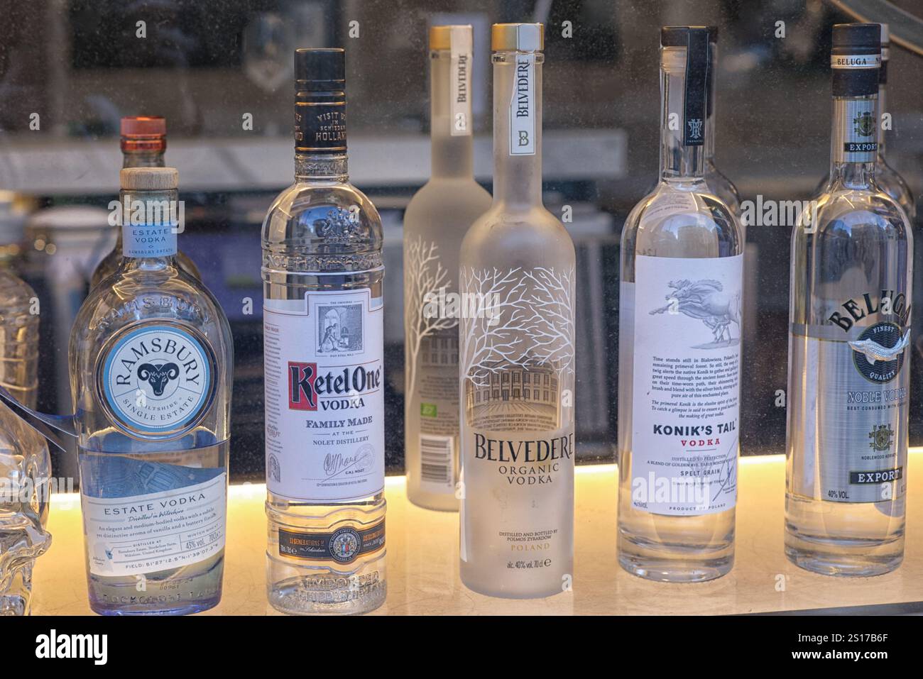 bottles of Vodka Stock Photo - Alamy