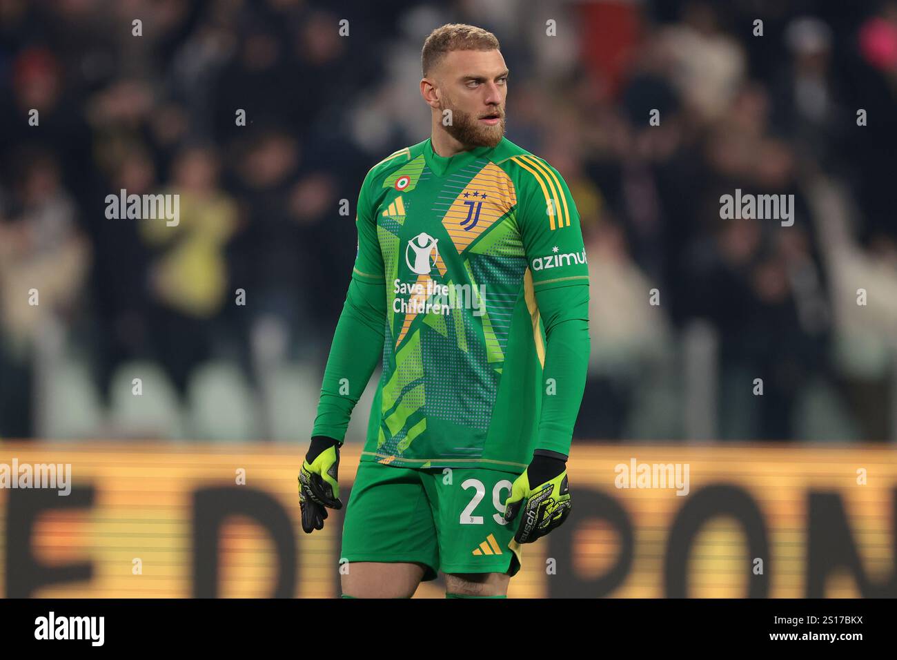 Turin, Italy. 29th Dec, 2024. Michele Di Gregorio of Juventus looks ...