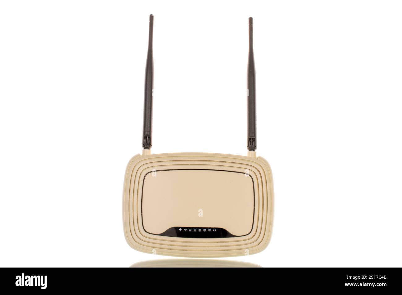 One router, macro. isolated on white background Stock Photo - Alamy