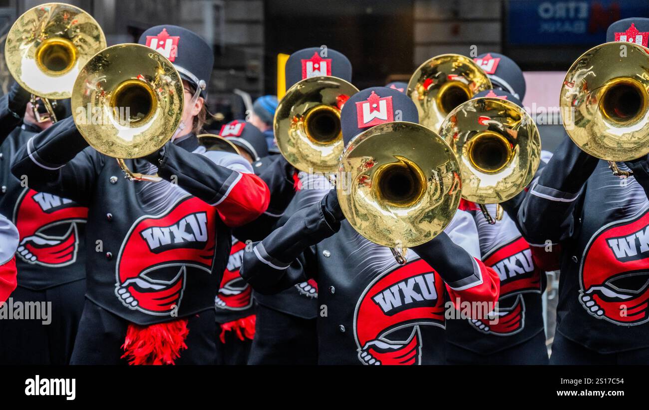London, UK. 1st Jan, 2025. Pouring rain does not stop final preparations for the Western ...