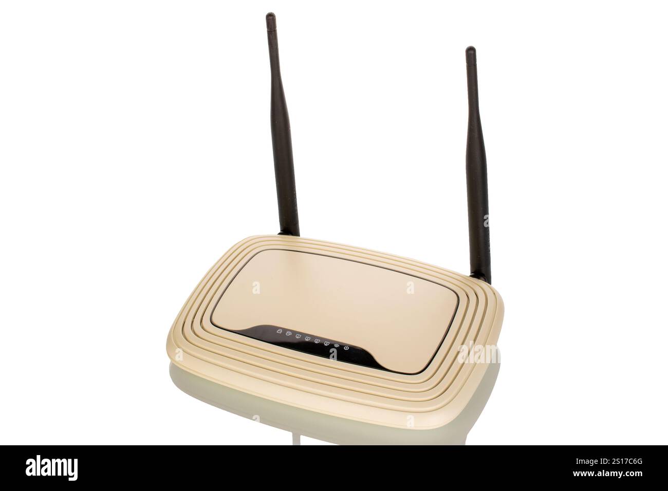 One router, macro. isolated on white background Stock Photo - Alamy