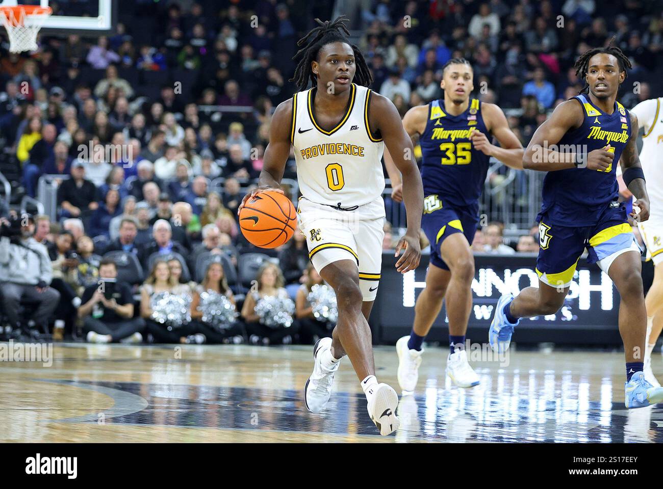 PROVIDENCE, RI - DECEMBER 31: Providence Friars guard Wesley Cardet Jr ...