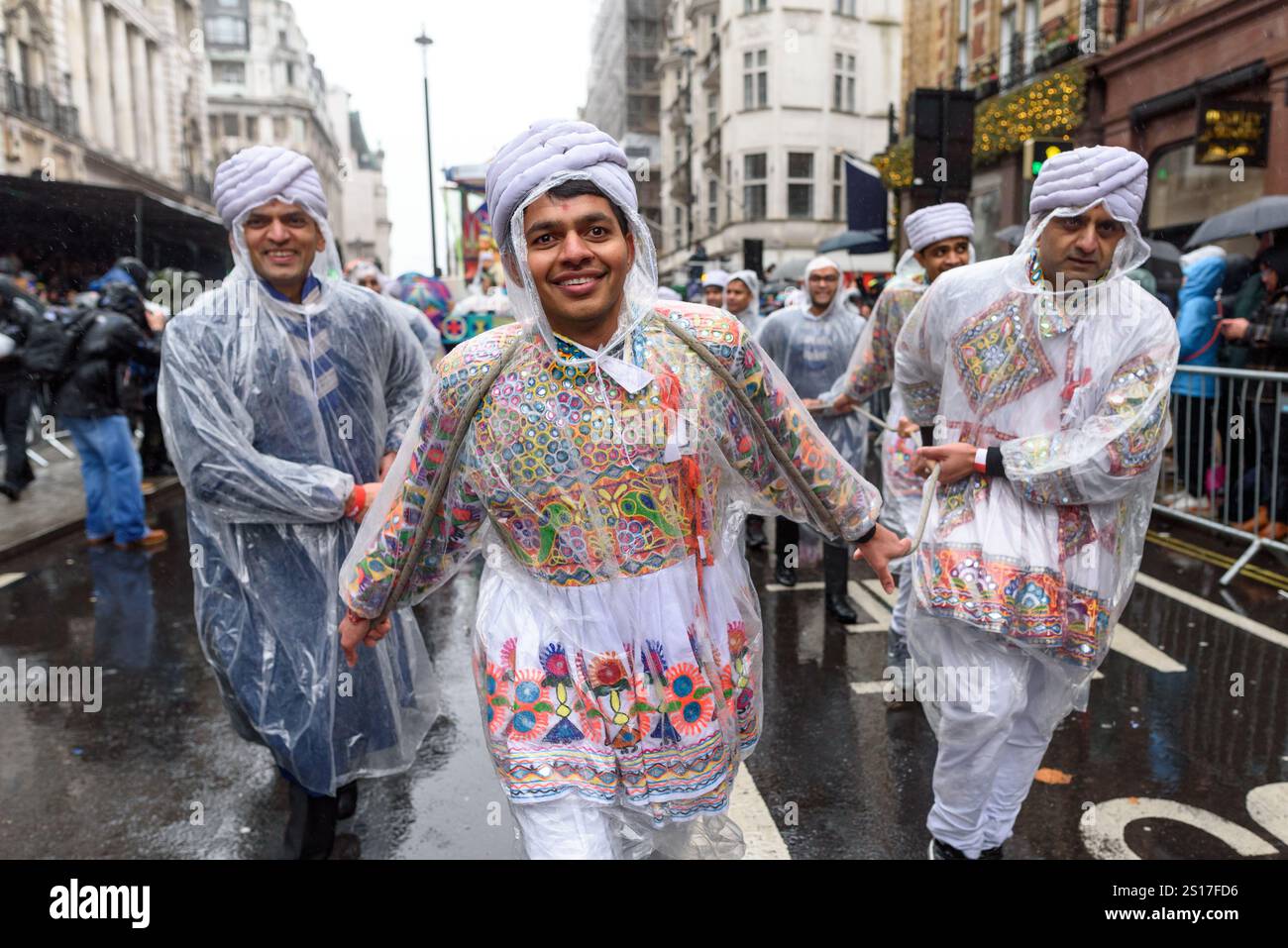 London, UK. 1 January 2025. Thousands of performers attend the London’s ...