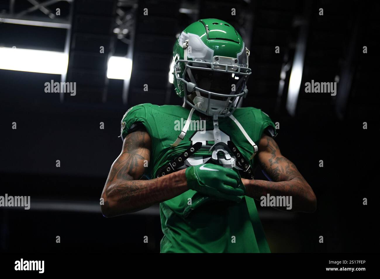 Philadelphia Eagles' DeVonta Smith walks to the field before an NFL ...