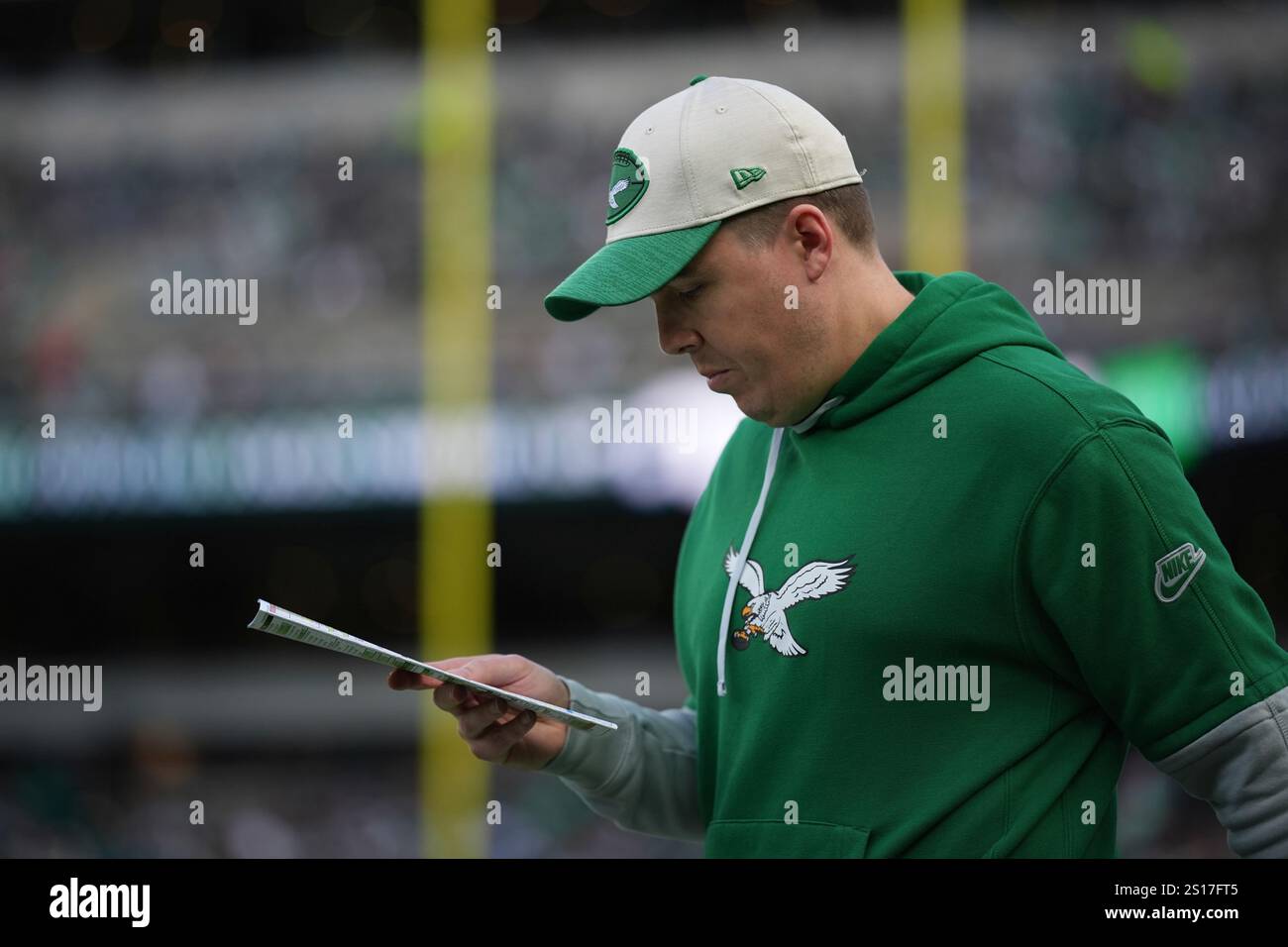 Philadelphia Eagles' Kellen Moore walks to the field during an NFL ...
