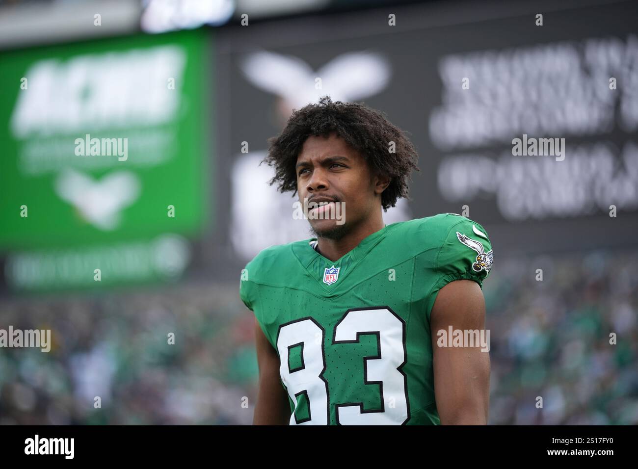 Philadelphia Eagles' Jahan Dotson walks to the field during an NFL ...
