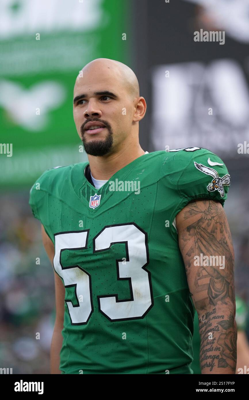 Philadelphia Eagles' Zack Baun walks to the field during an NFL ...