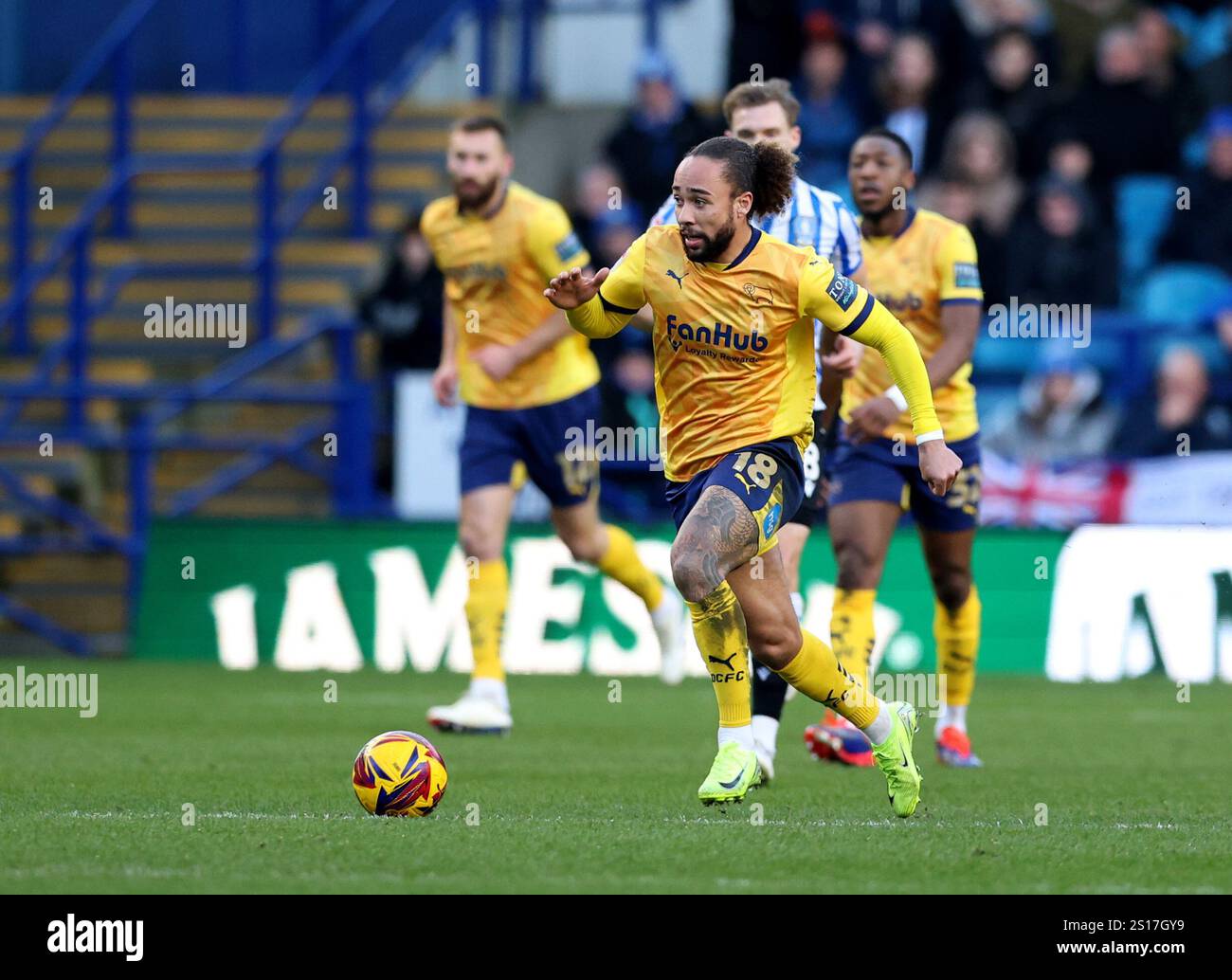 Derby County's Marcus Harness during the Sky Bet Championship match at ...