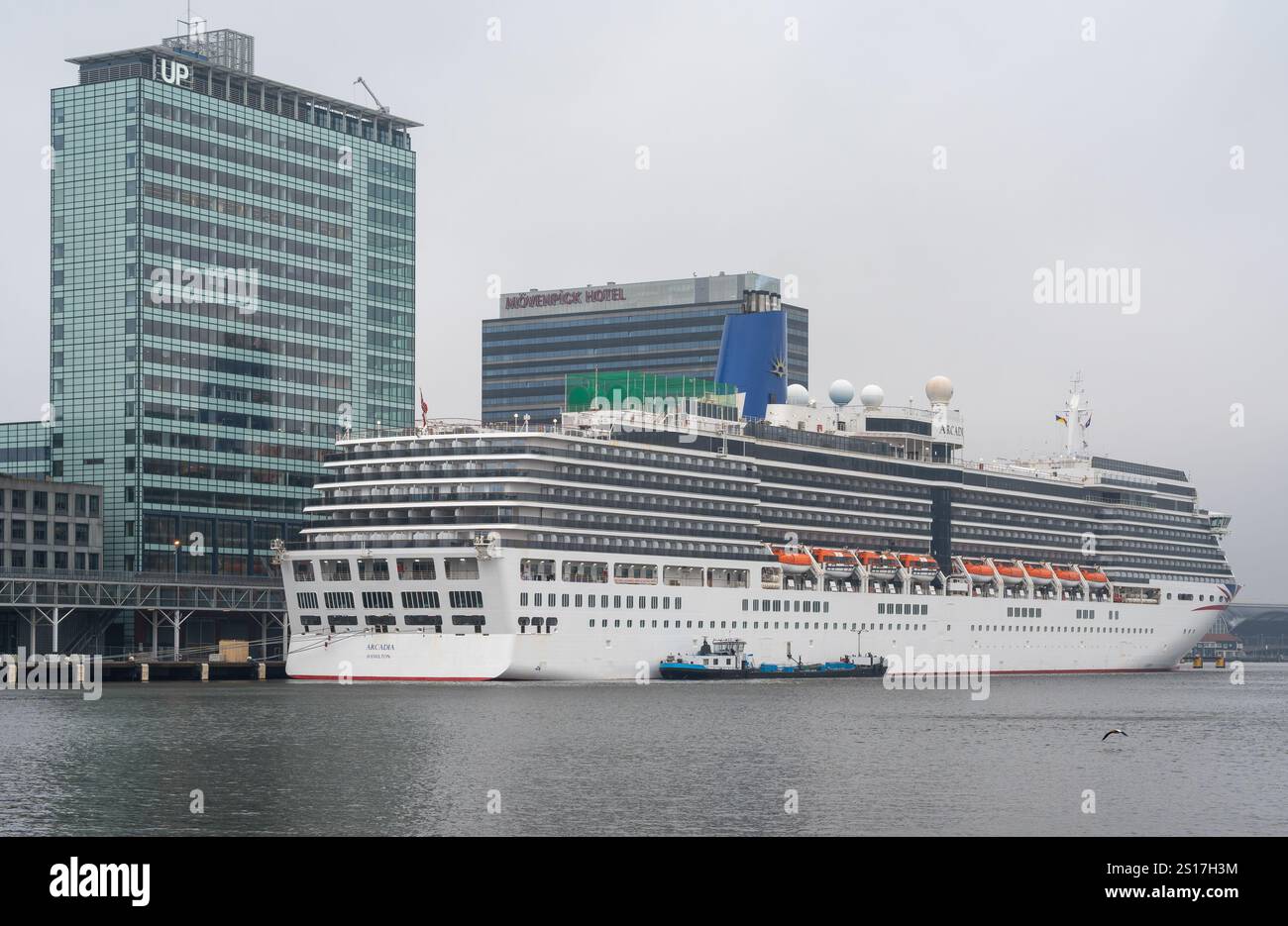 Amsterdam, The Netherlands, 31.12.2024, MS Arcadia cruise ship docked ...
