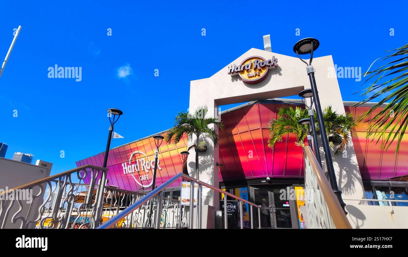 Hard Rock Cafe Miami at Bayfront Park - MIAMI, FLORIDA - NOVEMBER 5 ...