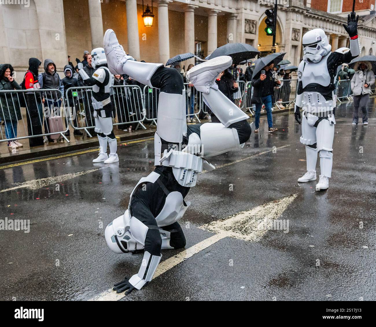 London, UK. 1 Jan 2025. Boogie Storm- People in the parade and in the ...