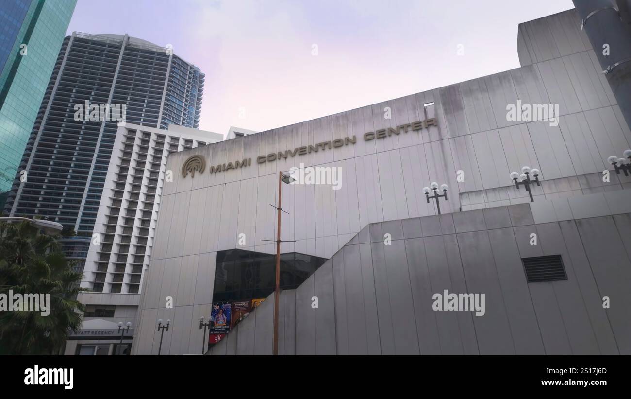 Miami Convention Center in Downtown - MIAMI, UNITED STATES - NOVEMBER 5 ...