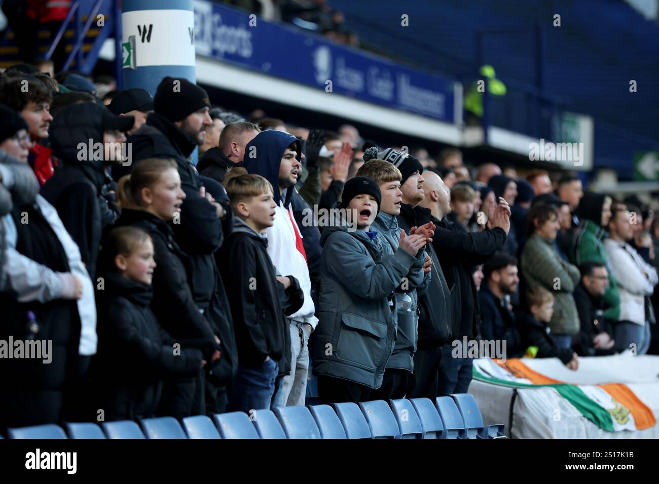 Derby County fans in the stands during the Sky Bet Championship match ...