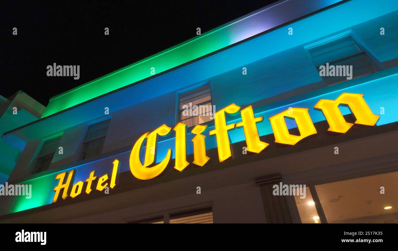 Hotel Clifton in Miami Beach - MIAMI, UNITED STATES - NOVEMBER 5, 2024 ...