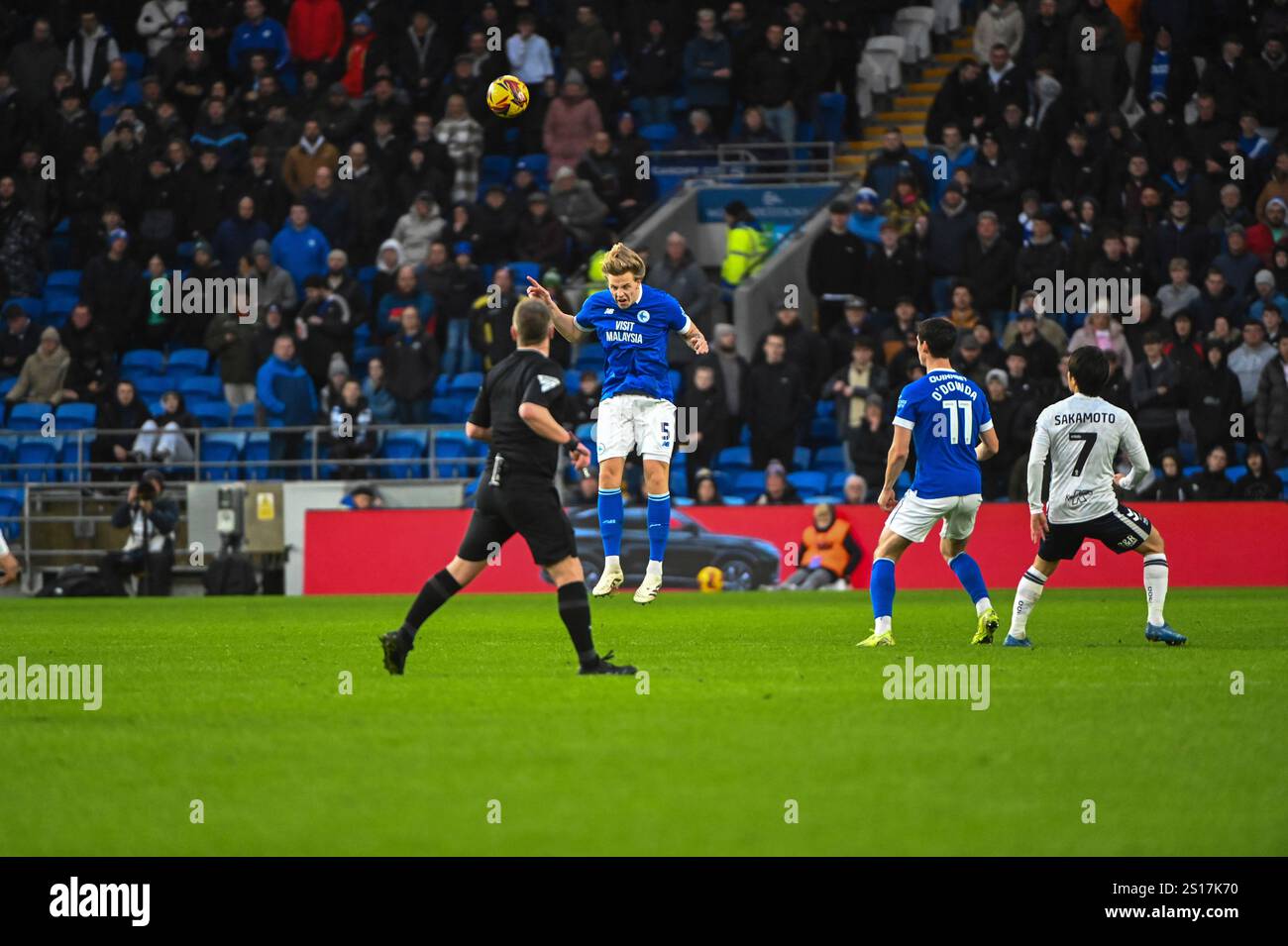 Cardiff City Stadium, Cardiff, UK. 1st Jan, 2025. EFL Championship ...
