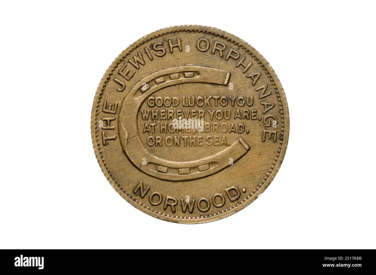 Jewish Orphanage Norwood Token Stock Photo - Alamy