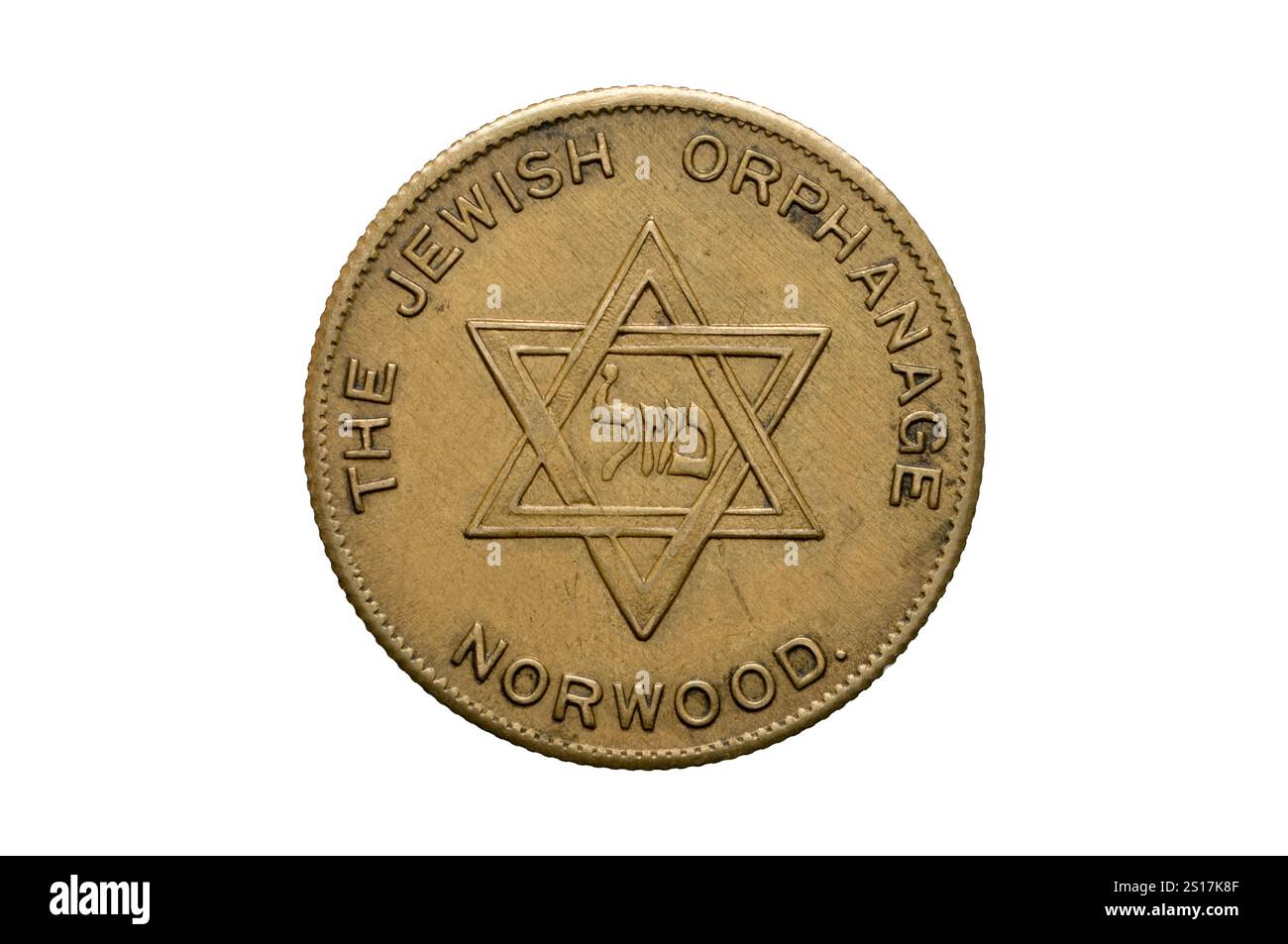 Jewish Orphanage Norwood Token Stock Photo - Alamy