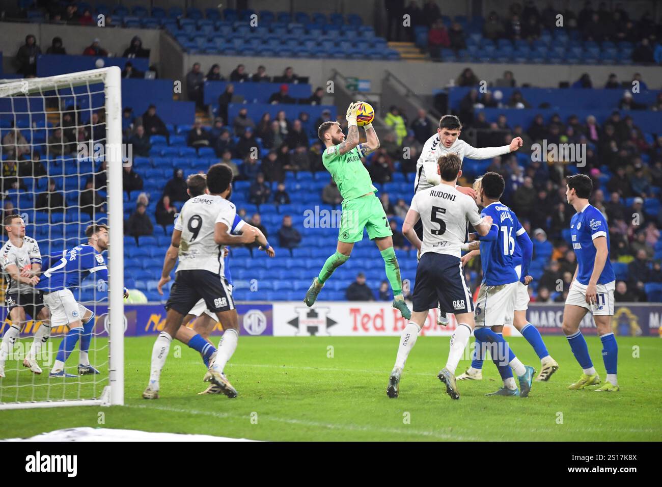 Cardiff City Stadium, Cardiff, UK. 1st Jan, 2025. EFL Championship ...
