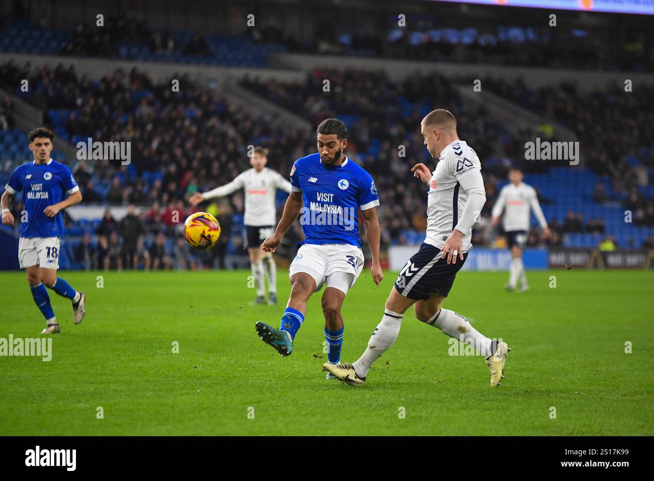 Cardiff City Stadium, Cardiff, UK. 1st Jan, 2025. EFL Championship ...