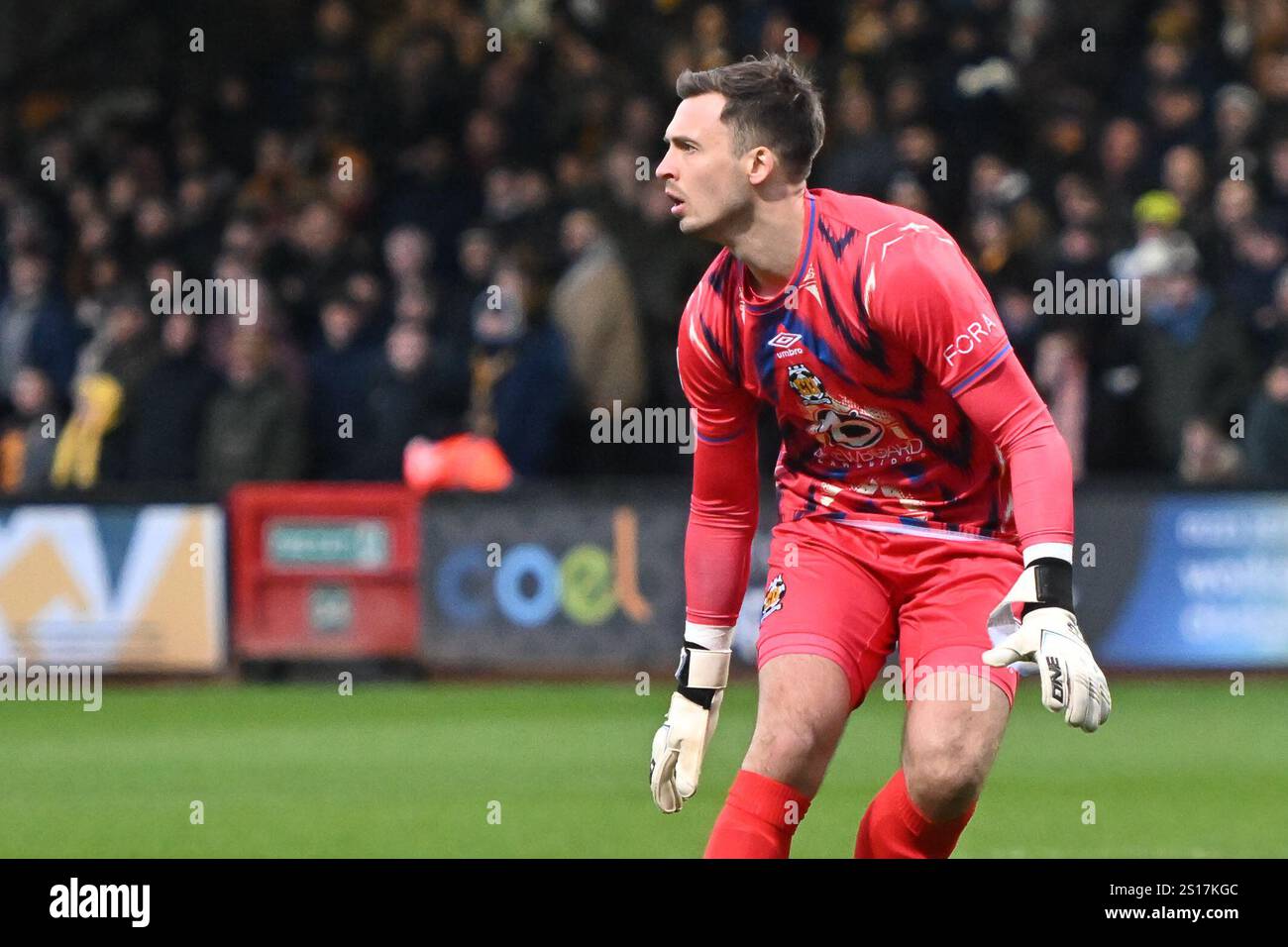 Goalkeeper Jack Stevens (1 cambridge united) during the Sky Bet League ...