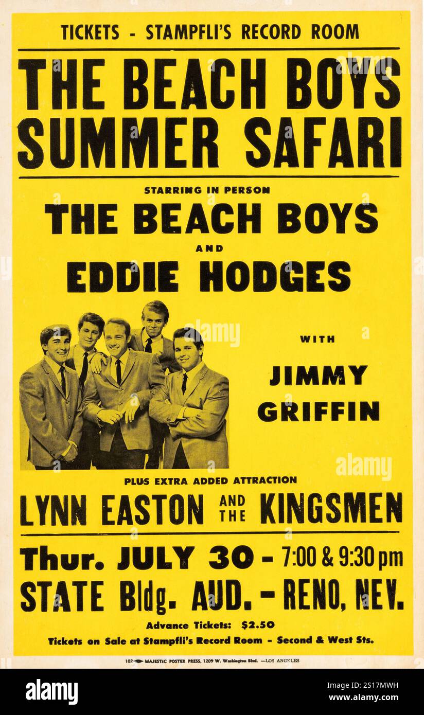 The Beach Boys and Eddie Hodges, Lynn Easton and the Kingsmen, Jimmy ...