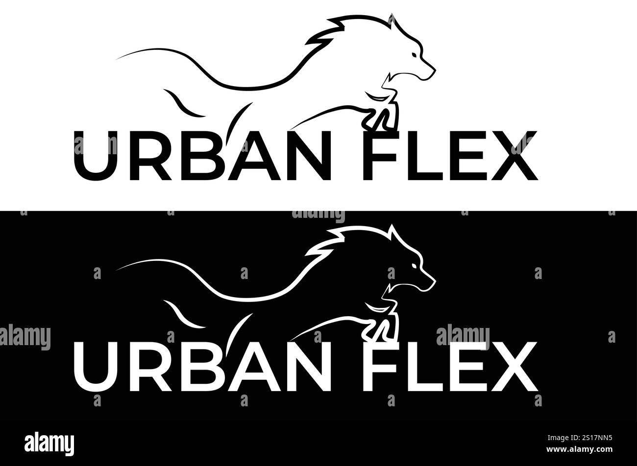 Urban Flex, Urban Flex Logo, Letter UF Logo, UF Monogram, Initial UF ...