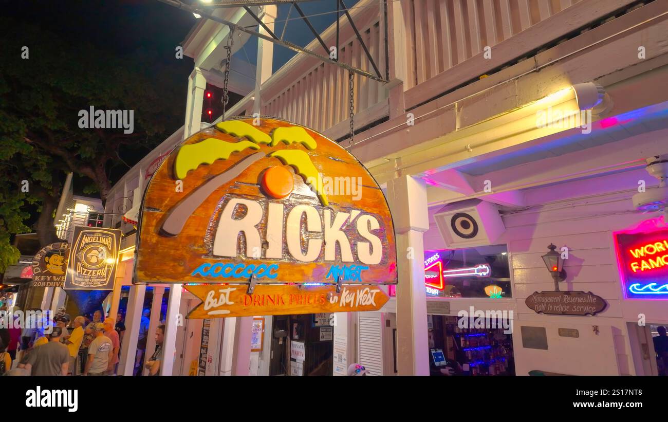 Ricks Bar in Key West Florida - KEY WEST, UNITED STATES - NOVEMBER 4 ...