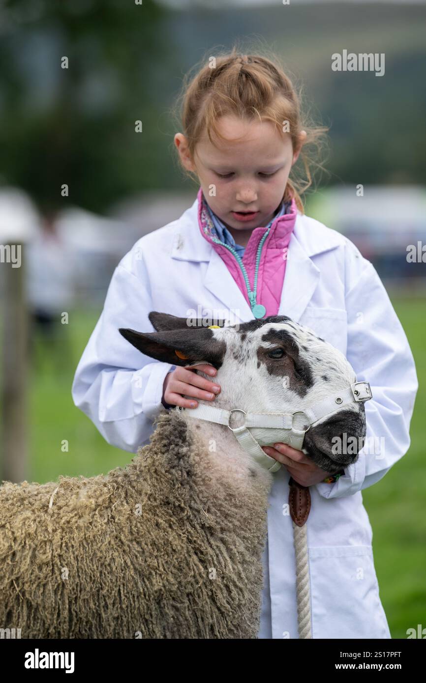 Children showing their sheep in the Young Handlers section at Hope Show ...