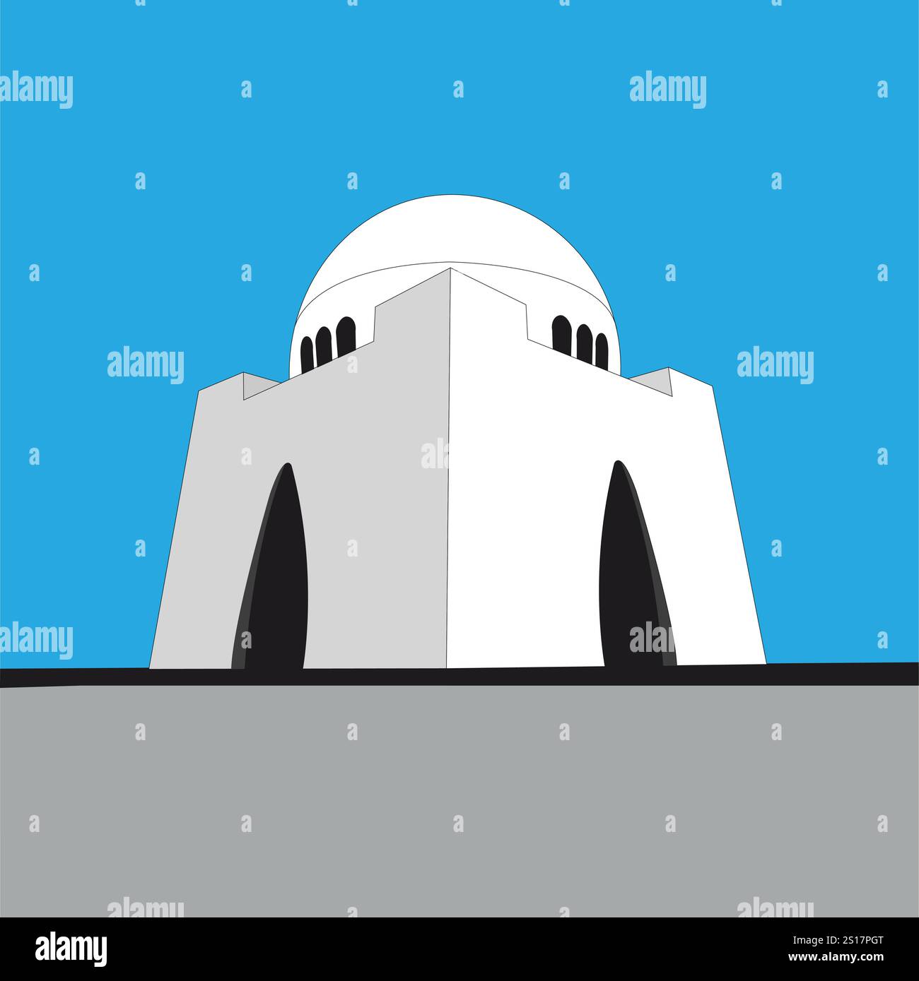 Mazar e Quiad. icon vector illustration Stock Vector Image & Art - Alamy