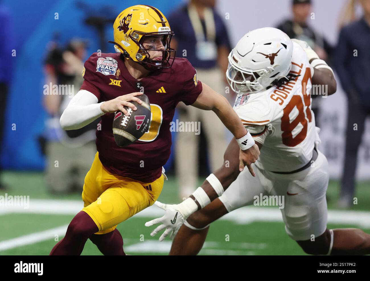 Atlanta, United States. 01st Jan, 2025. Arizona State quarterback Sam ...