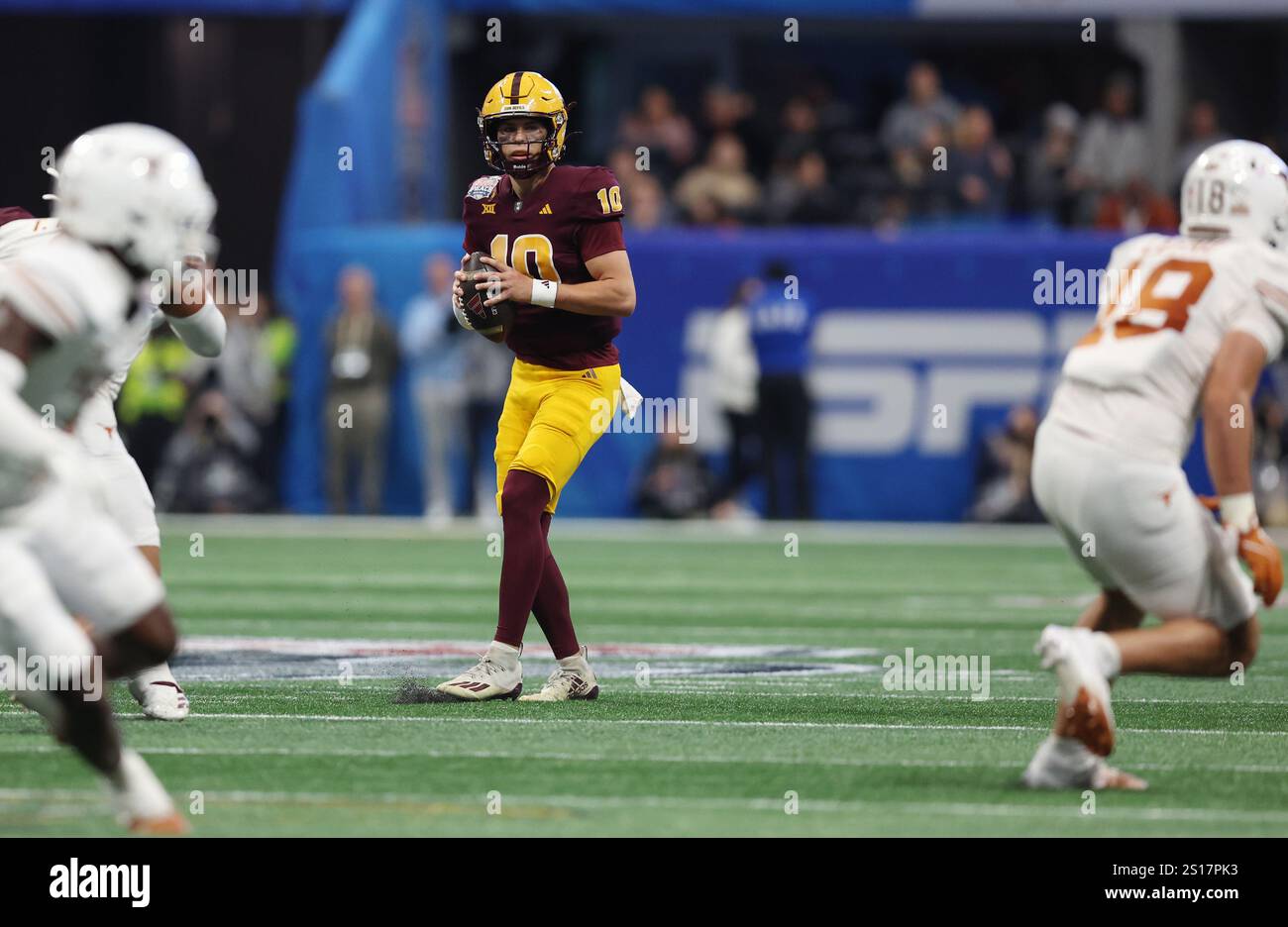 Atlanta, United States. 01st Jan, 2025. Arizona State quarterback Sam ...