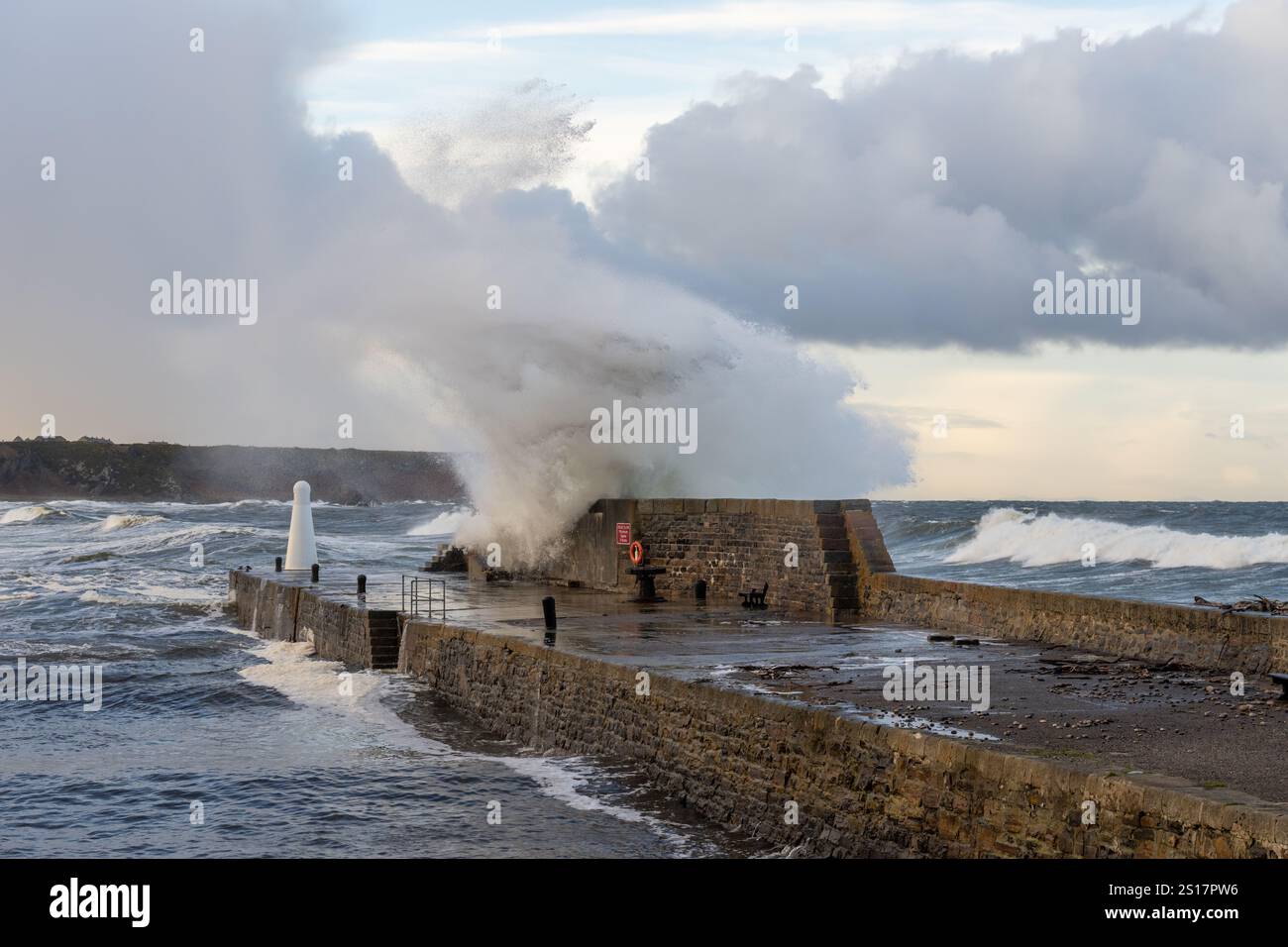 1 January 2025. Buckie,Moray Coast,Scotland. This is the combination of ...