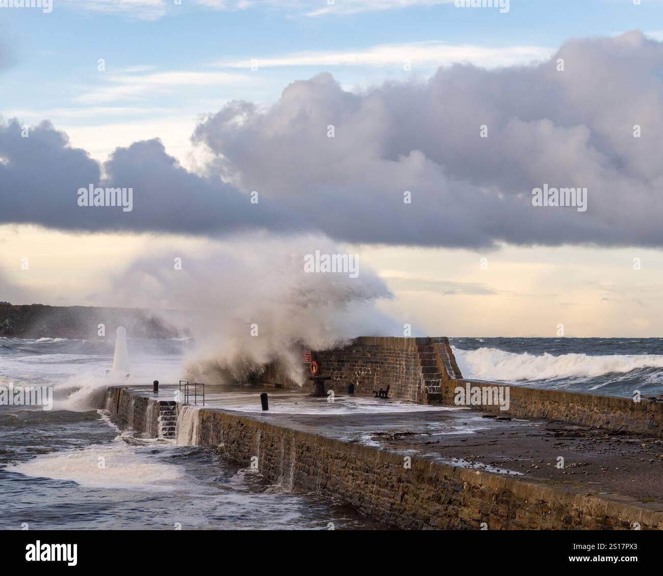 Buckie, Moray Coast, UK. 1st Jan, 2025. This is the combination of ...