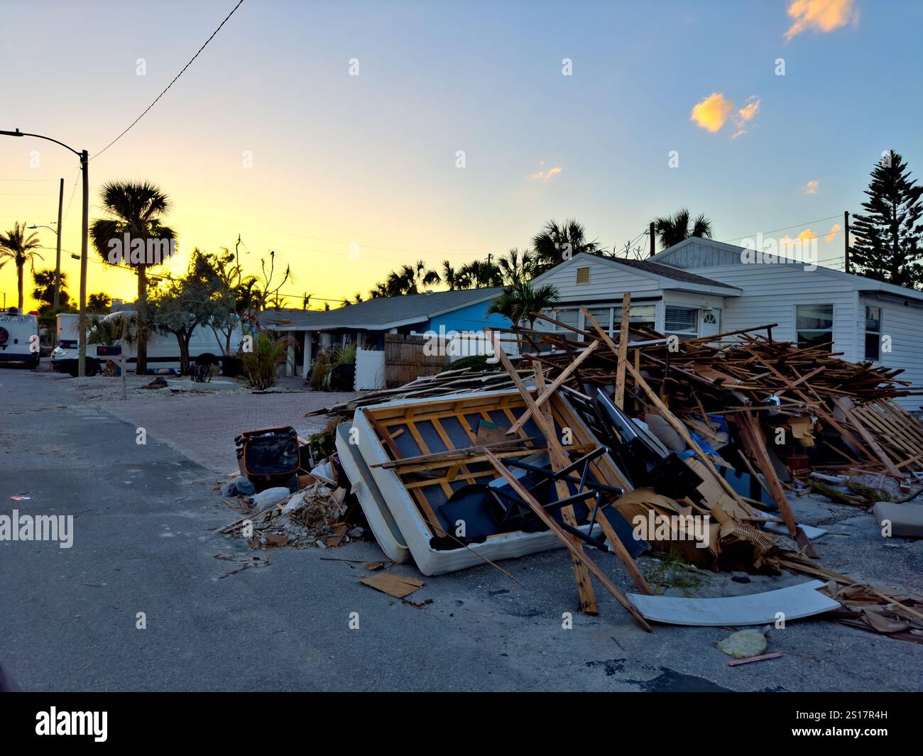 Storm damage after a hurricane Milton in Florida - SAINT PETERSBURG ...