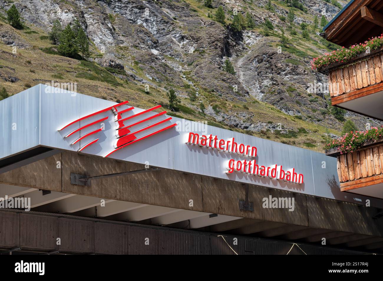 Matterhorn gotthardbahn sign hi-res stock photography and images - Alamy