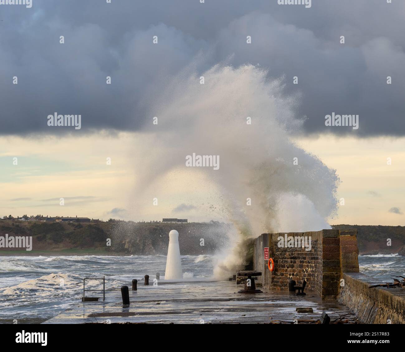 Buckie, Moray Coast, UK. 1st Jan, 2025. This is the combination of ...