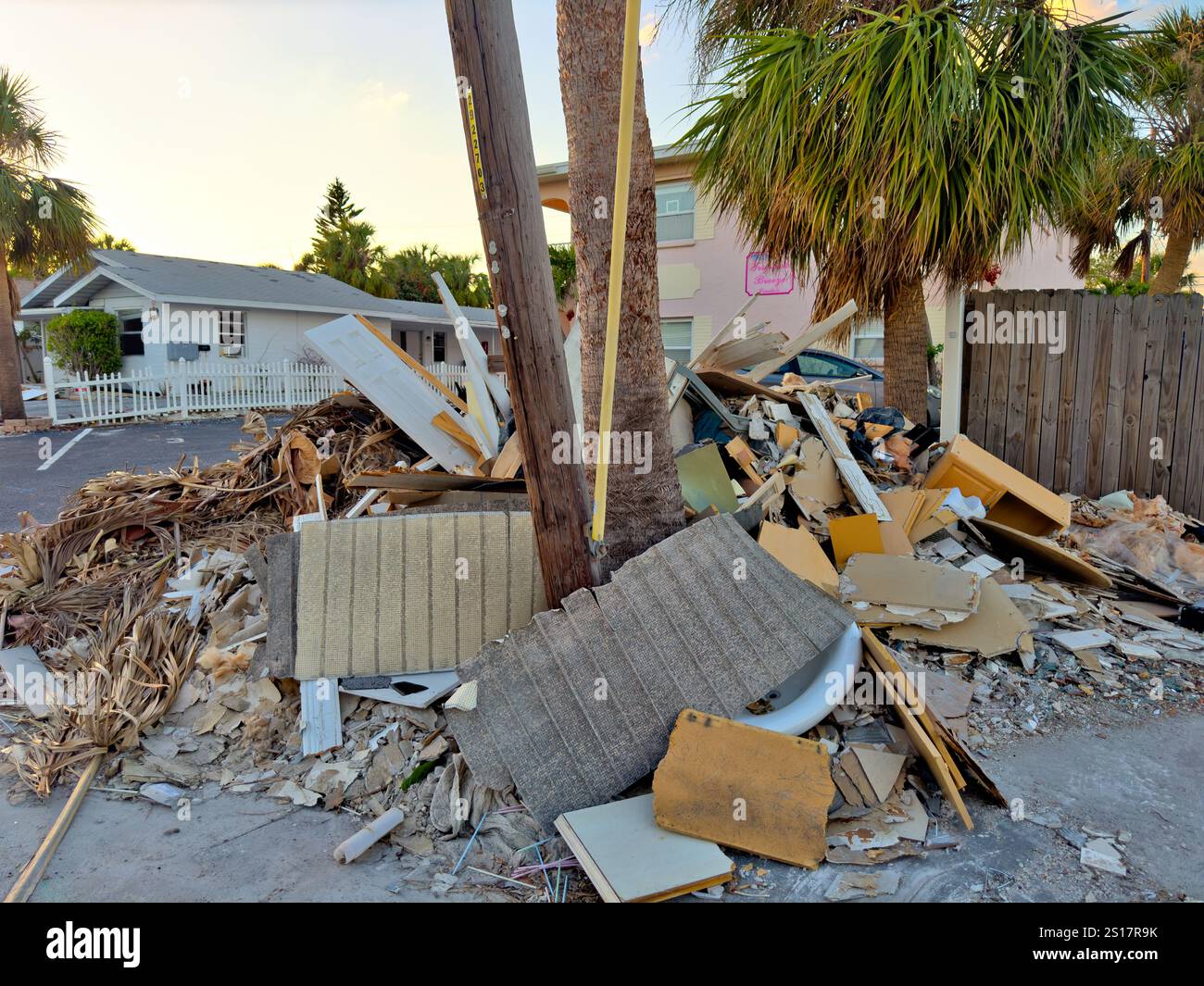 Storm damage after a hurricane Milton in Florida - SAINT PETERSBURG ...