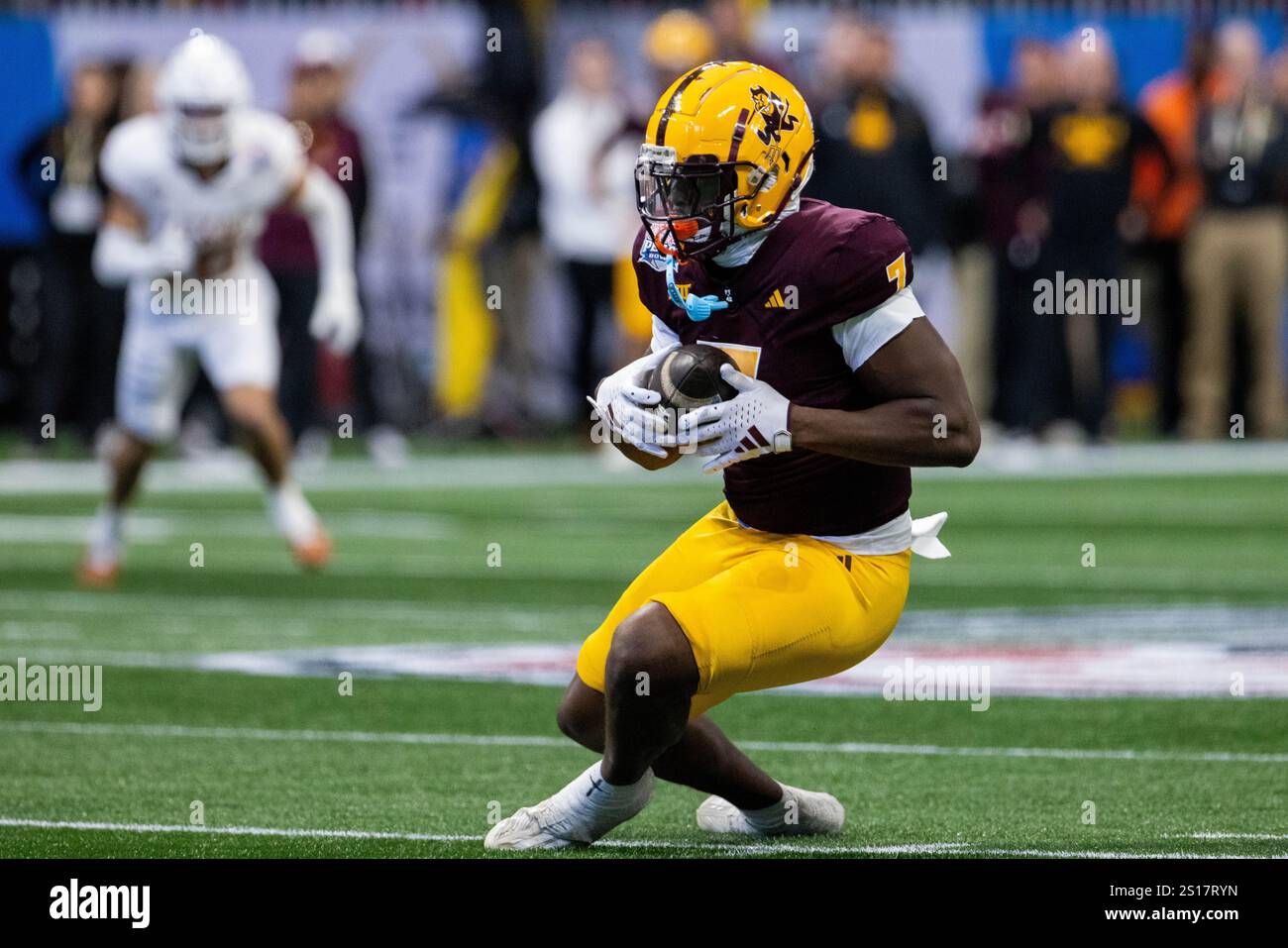 Atlanta, GA, USA. 1st Jan, 2025. Arizona State tight end Chamon Metayer ...