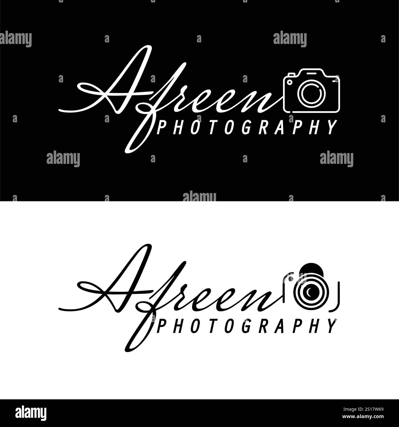 Creative Afreen Photography Signature Logo Stock Vector Image & Art - Alamy
